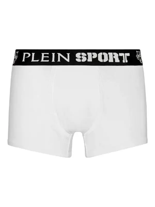 PLEIN SPORT Logo-waistband Boxers - ""01 White""
